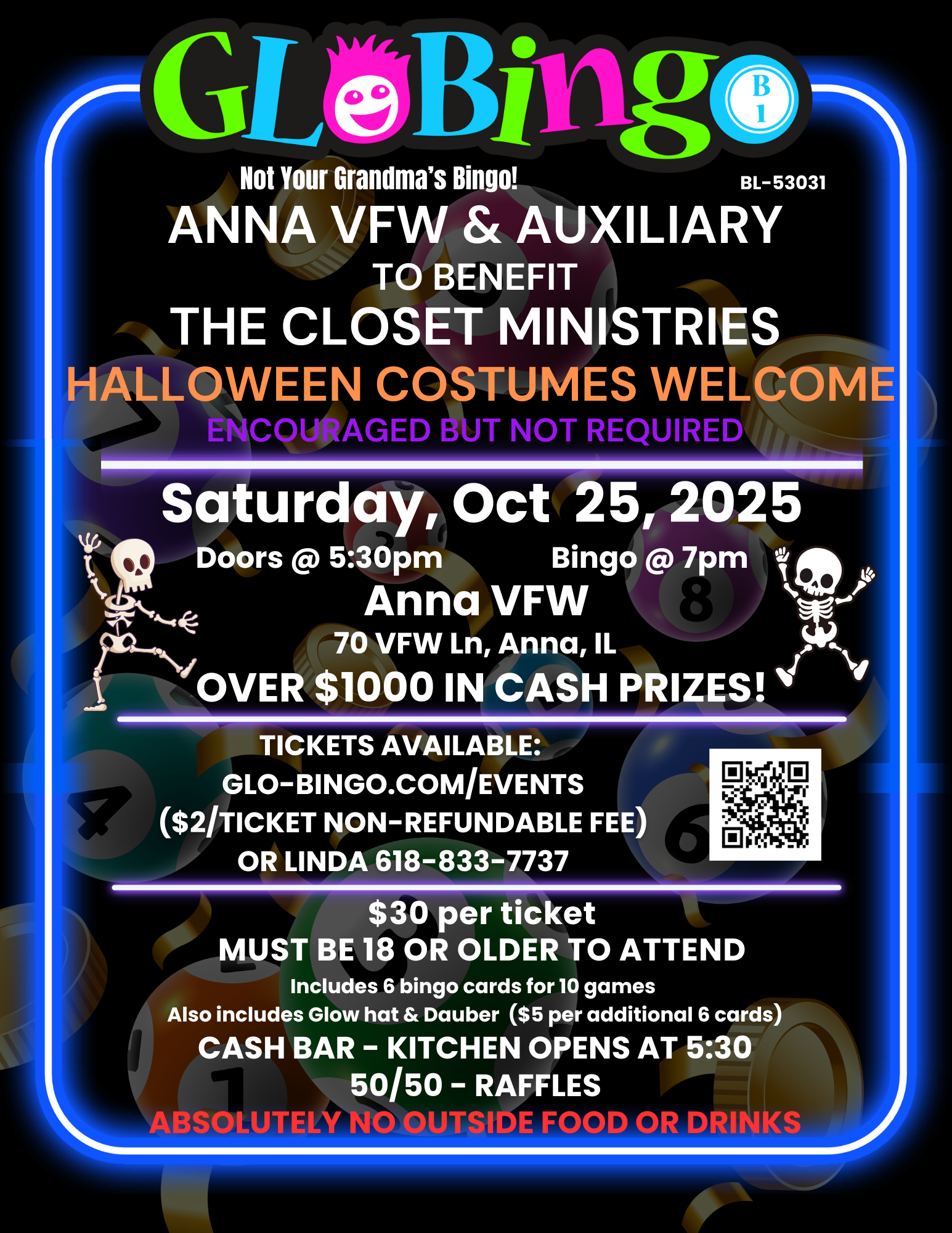 Anna VFW & Auxiliary | Glo Bingo