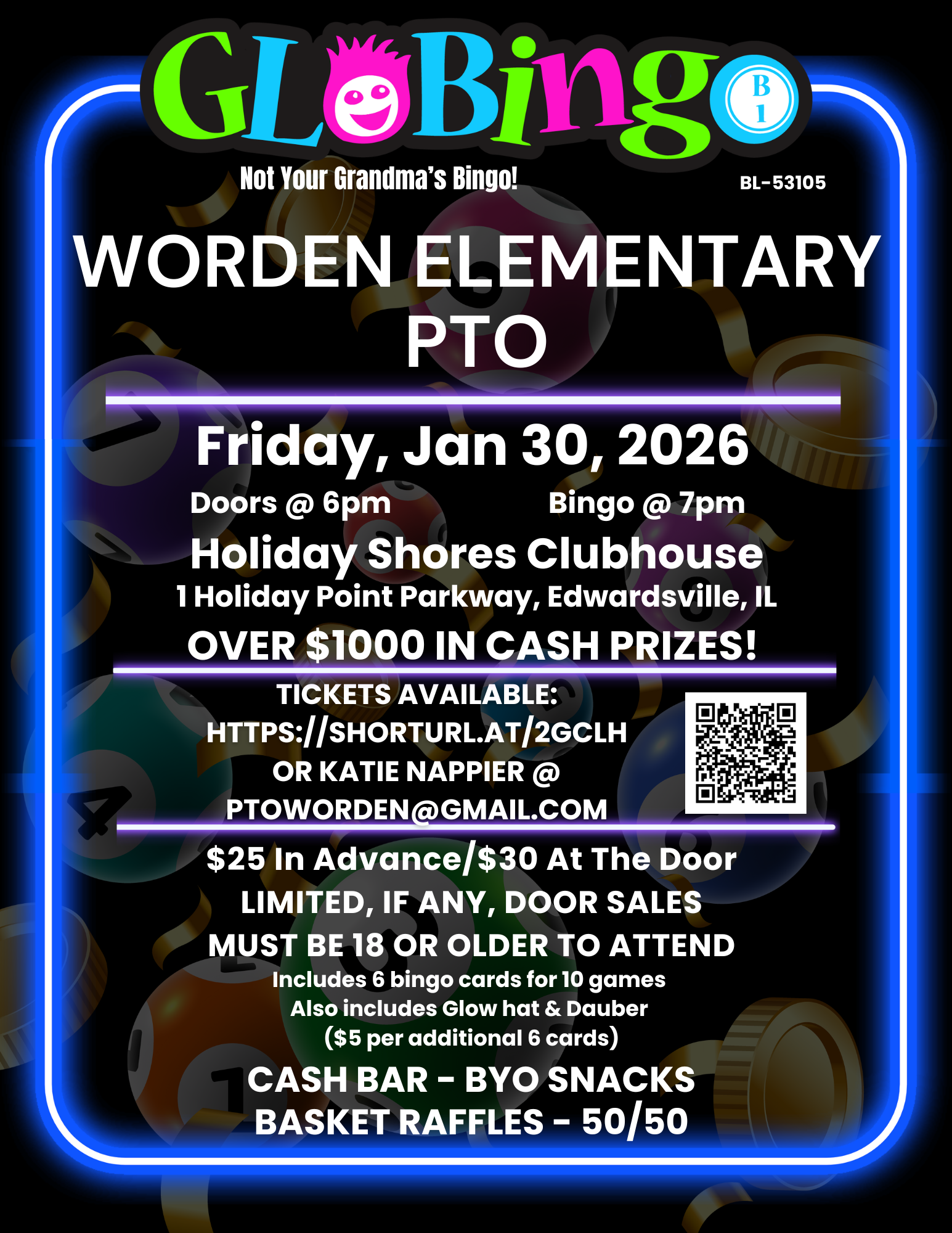 Worden Elementary PTO | Glo Bingo